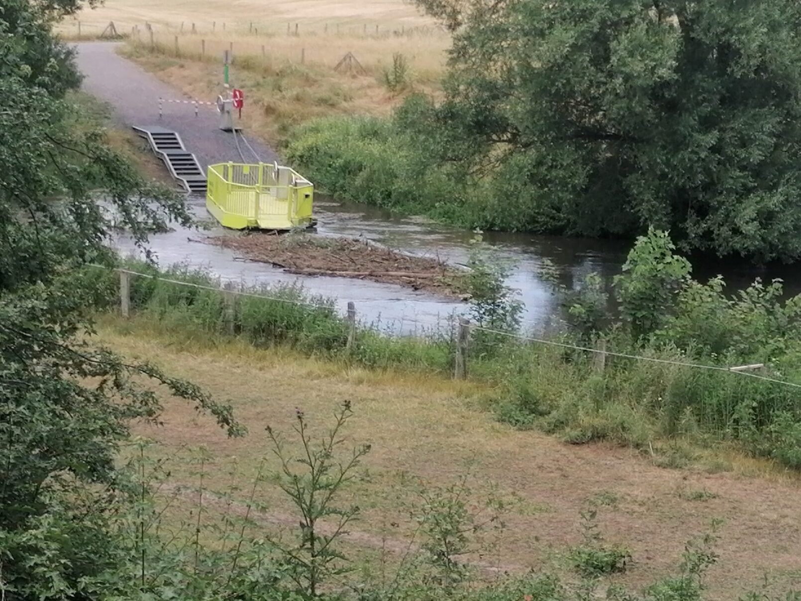 Lippe-Fähre in Haltern am See bleibt auch diese Woche an Land - eglv